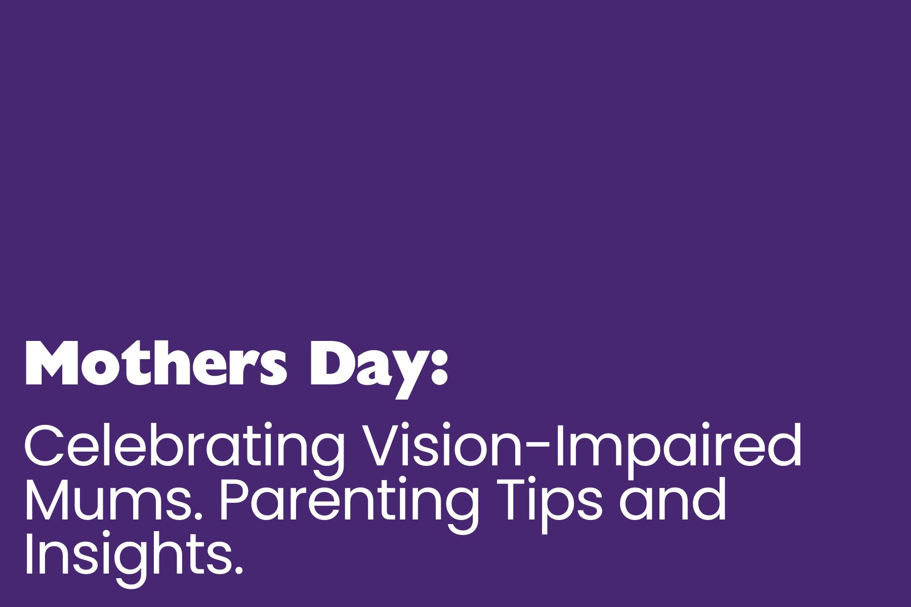 Services for the vision impaired | Vision Support